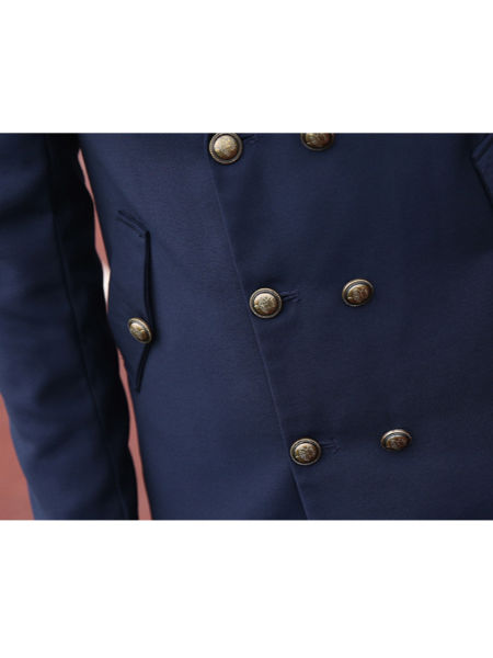 Blazer shirt and pant set japanese male navy blue school uniforms, navy ...