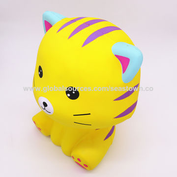 China Jumbo pu squishy toys with cat shaped ; big size; huge ; enormous ...