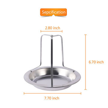 China KEEMAKE Stainless Steel Chicken Roaster Rack, Pan with insert ...