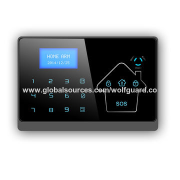China GSM PSTN Contact ID Alarm System with LCD Screen, Touch Panel ...