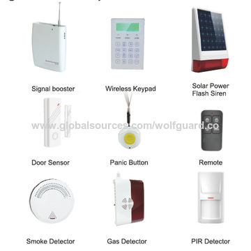 China GSM PSTN Contact ID Alarm System with LCD Screen, Touch Panel ...