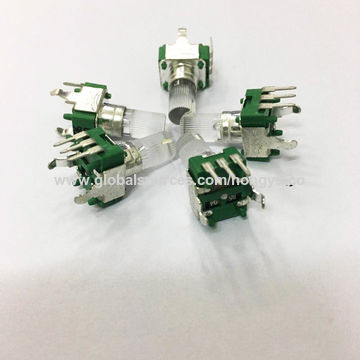 China 9mm clear shaft led indicate rotary potentiometer on Global ...