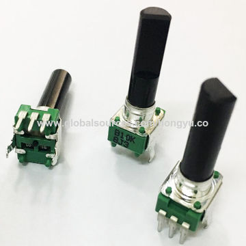 China Clear shaft led 9mm rotary potentiometer on Global Sources,led ...