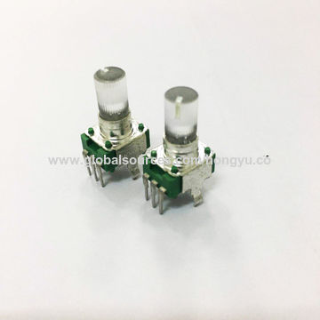 China Clear shaft led 9mm rotary potentiometer on Global Sources,led ...