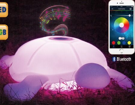 China LED Floating Turtle waterproof LED Bluetooth Speaker Pool led ...