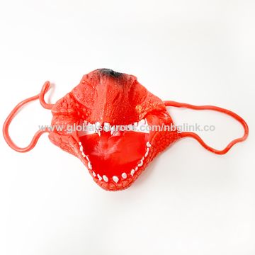 China Top quality Halloween party tpr Dinosaur Animal Mask Scary Red ...
