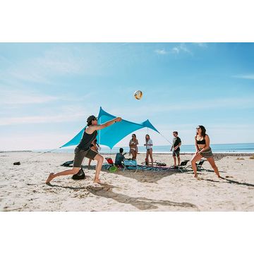 China UV50 Lycra Stretch Beach Tent Portable Canopy Sunshade with Poles ...