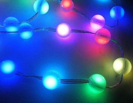 Madrix RGB Ball String Light 360degree Pixel LED String Curtain ...