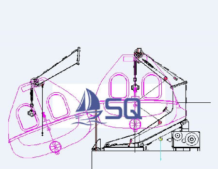 China Lifeboat Davit on Global Sources,Hydraulic Gravity Davit,Gravity ...