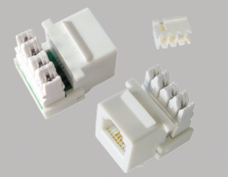 Ethernet modular jack RJ45 keystone jack CAT3 CAT5E CAT6, RJ11 ...