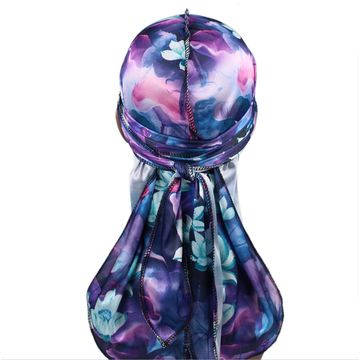 China Durag with Long Tail and Wide Straps on Global Sources,hair cap ...