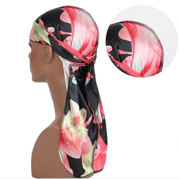 China Durag with Long Tail and Wide Straps on Global Sources,hair cap ...