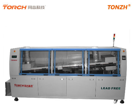 China Large Size Lead-free Intelligent Double Wave Soldering Machine ...