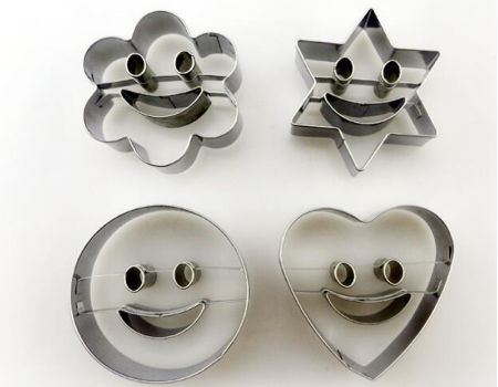 China Smile face cookie cutter with handle, custom designs is welcomed ...
