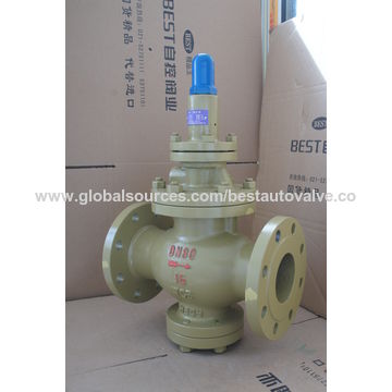 ChinaY43-C Carbon Steel, Y43-B Stainless Steel Series Flange Piston Type Pressure Reducing Valve ...