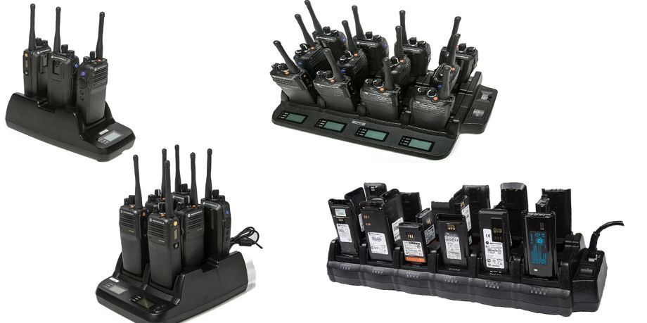 Two Way Radio chargers with 18 bank Multi Charger Unit d18-in-one ...