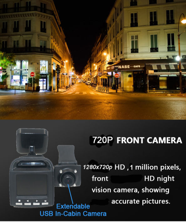 IP68 Waterproof High Resolution WiFi Car DVR Front Camera Dash Cam A1 ...
