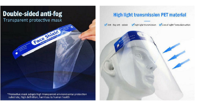 High quality Disposable direct splash protection anti-fog face shield ...