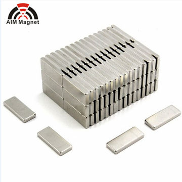 China Rectangle neodymium block NdFeB N52 bulk magnet 60x10x3mm on ...