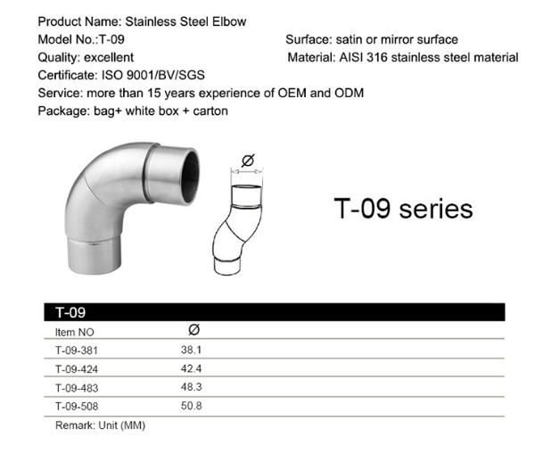 ChinaAdjustable Prime Quality Factory Stainless Steel Handrail ...