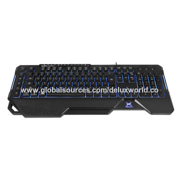 China DELUX K9600 Gaming Keyboard, Membrane Keyboard with LED Backlight ...