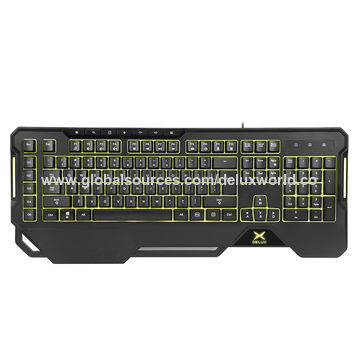 China DELUX K9600 Gaming Keyboard, Membrane Keyboard with LED Backlight ...