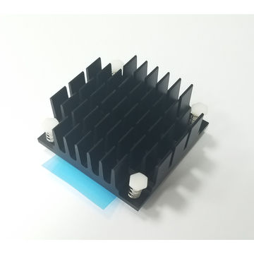 China Aluminum Push Pin Heat Sink 60x58x23mm with Thermal Pad on Global ...