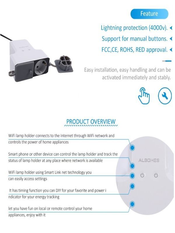 China Smart Mobile Socket Wifi Power Outlet waterproof strip voice ...
