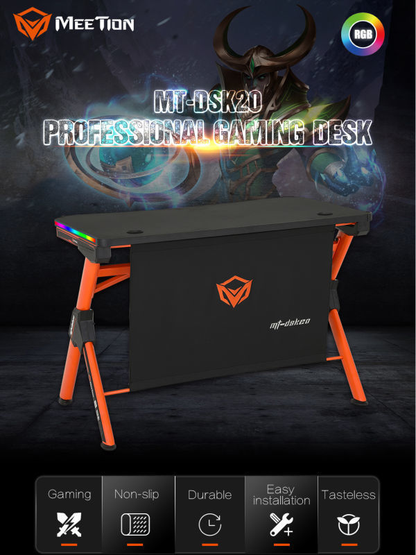 China Gaming Luminous Led Light RGB Racing Gamer Desk Pro Adjustable ...