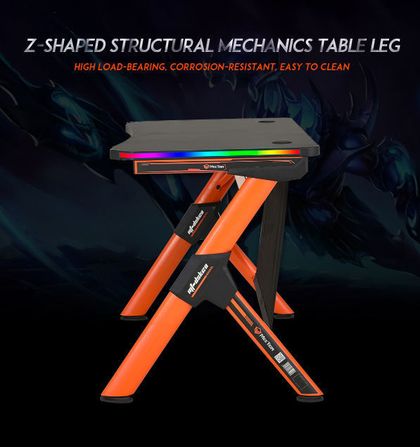 China Gaming Luminous Led Light RGB Racing Gamer Desk Pro Adjustable ...