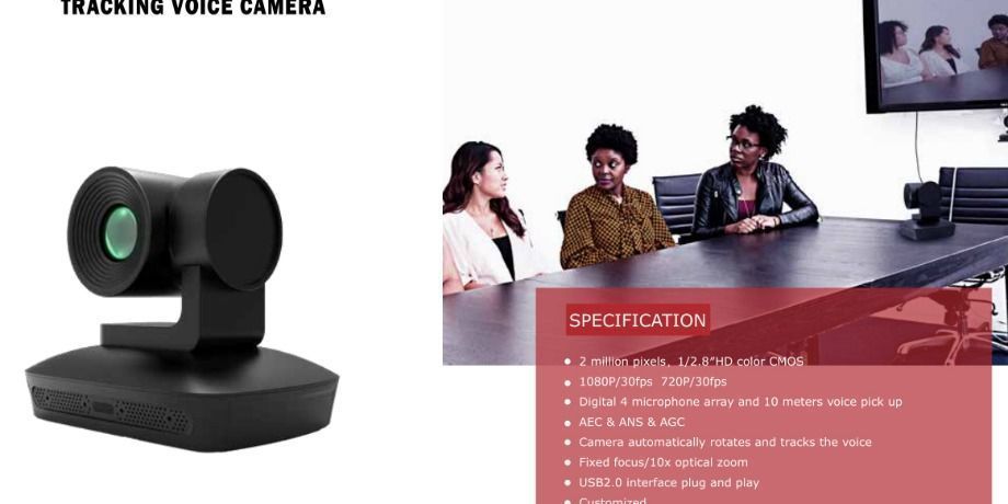China 1080P@30fps HD PTZ Voice Tracking Camera All in One Video ...