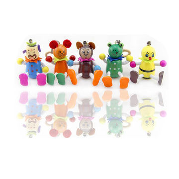 China Mini Wooden Toy Spring Head Dolls Set on Global Sources