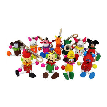 China Mini Wooden Toy Spring Head Dolls Set on Global Sources