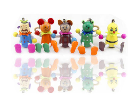 China Mini Wooden Toy Spring Head Dolls Set on Global Sources