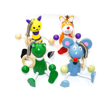 China Mini Wooden Toy Spring Head Dolls Set on Global Sources