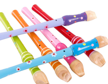 Kids musical instrument play toy wooden children flute, wooden children ...