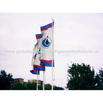 China Square banner, Hoisting flag on Global Sources,polyester banner ...