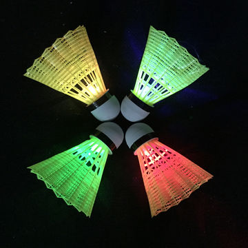 China Luminous Shuttlecock,made of Feather , Plastic Sheet,OEM orders ...