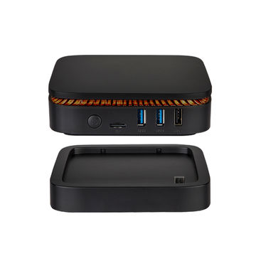 China AK1H Intel J3455 fanless mini pc windows10 dual band wifi gigabit ...