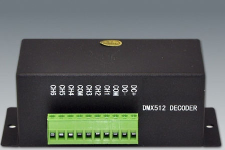 China Addressable 6ch DMX to PWM LED Decoder RGB LED Light Controller ...