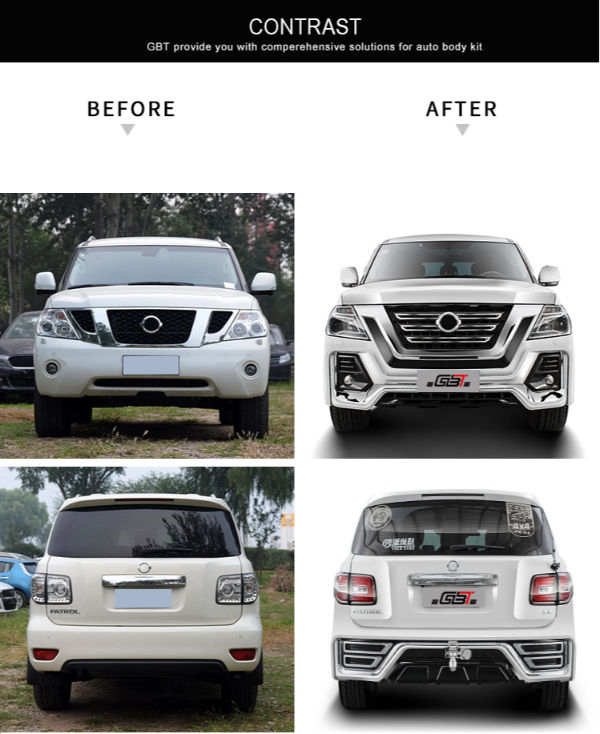 China GBT Body Kit include pp abs material front/rear bumper assembly for Patrol Y62 on Global ...
