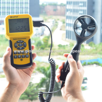 China Digital Wind Speed Air Volume Meter Anemometer USB/Handheld with ...