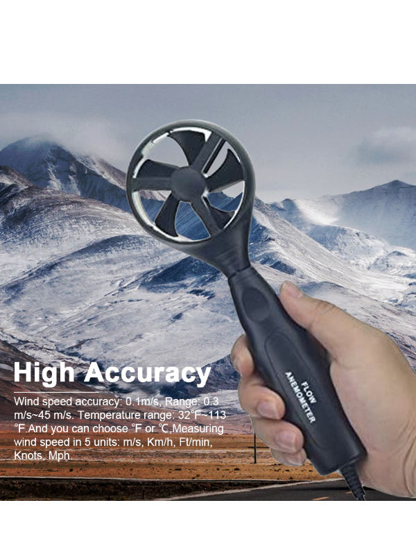 China Digital Wind Speed Air Volume Meter Anemometer USB/Handheld with ...