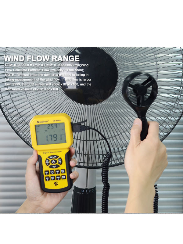 China Digital Wind Speed Air Volume Meter Anemometer USB/Handheld with ...