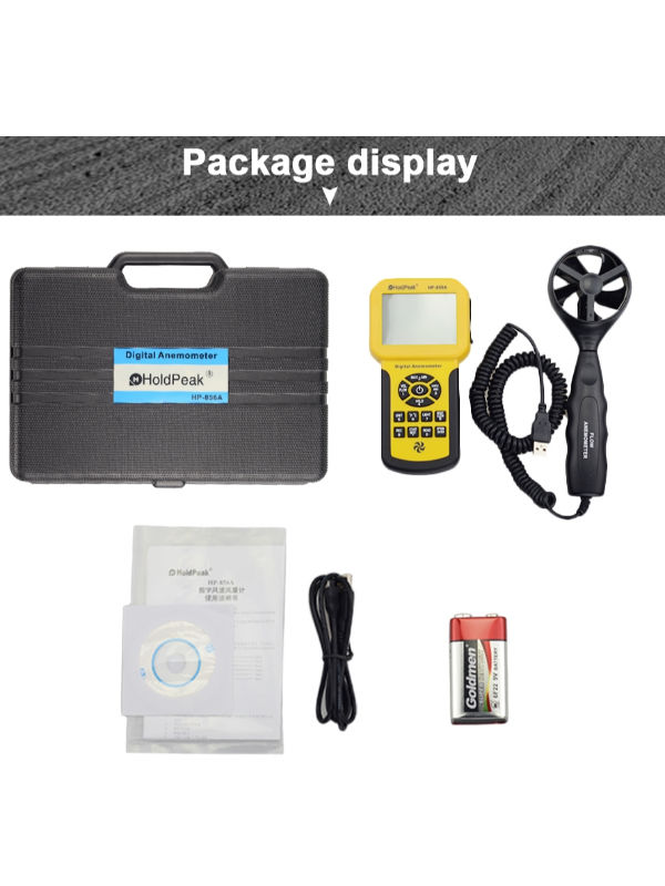 China Digital Wind Speed Air Volume Meter Anemometer USB/Handheld with ...
