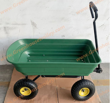 China Garden dumping trolley Gardening dump cart Garden leaf trolley ...