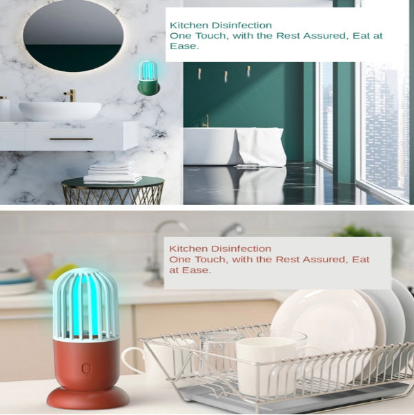 ChinaPortable Capsule UV Sterilization Lamp with Ozone Germicidal UV ...