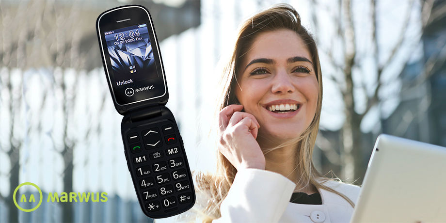 Hong Kong SAR Marwus dual screen, dual SIM feature flip phone with ...