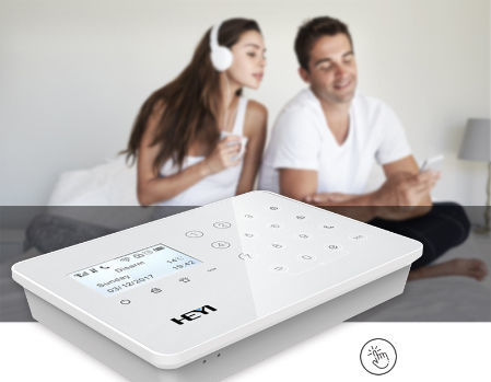 China Newest panel support monitoring built in battery siren security ...