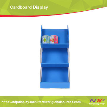 China POP Customized supermarket paper display rack ,advertising ...